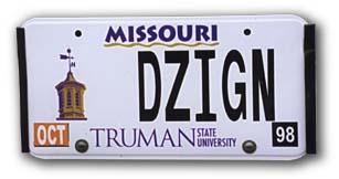 Truman License Plates - Truman State University
